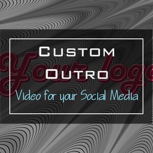 Youtube Outro, Outro, Youtube, Custom Logo, Video, Video Intro, Outro ...