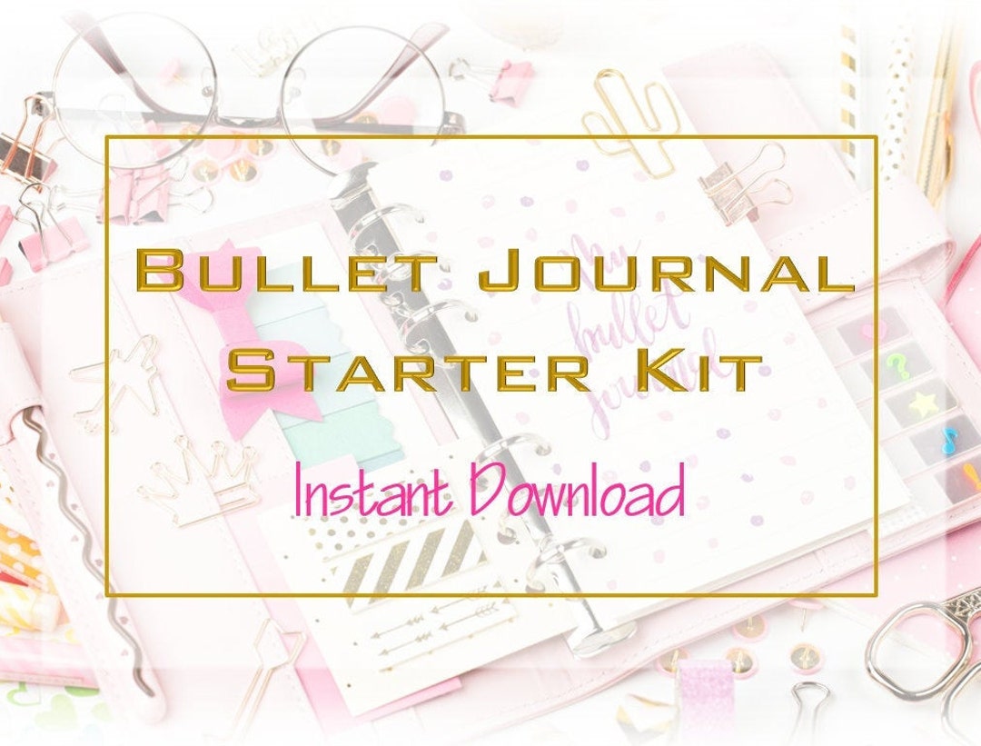 Bullet Journal Printable, Bullet Journal Starter Kit, Digital Planner ...