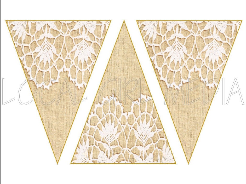 Burlap and Lace Banner Rustic Wedding Bridal Shower Banner - Etsy