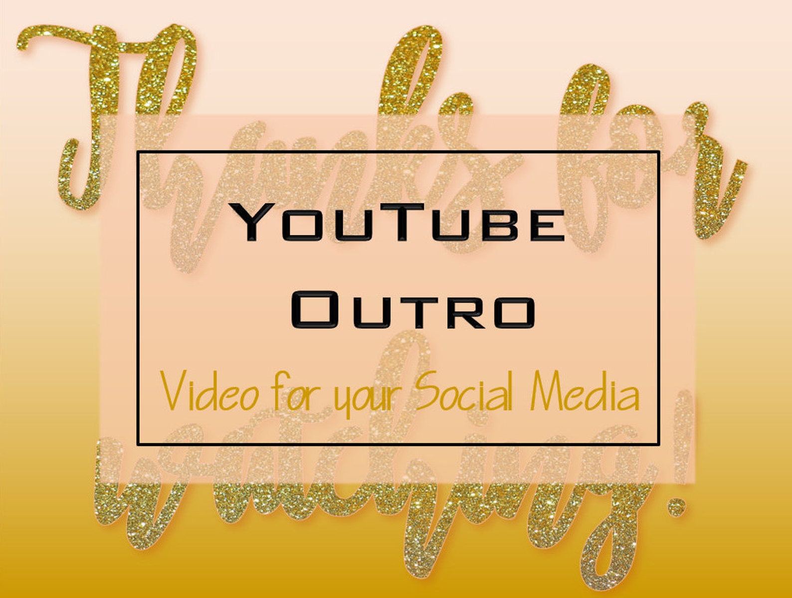 Youtube Outro, Outro, Youtube, Custom Logo, Video, Video Intro, Outro ...