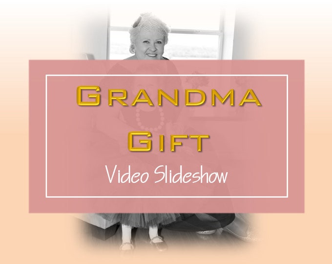 Grandma Gift, Mother in Law Gift, Photo Montage, Video Scrapbook, Happy ...