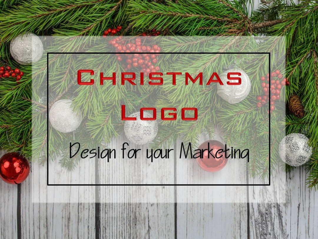 Custom Christmas Logo, Holiday Logo, Custom Logo Design, Design Logo ...