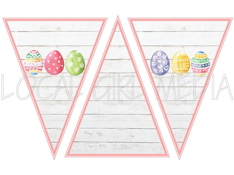 Easter Egg Banner Easter Decorations Custom Banner Party - Etsy