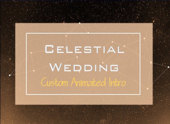 Celestial Wedding Wedding Logo Animated Logo | Etsy