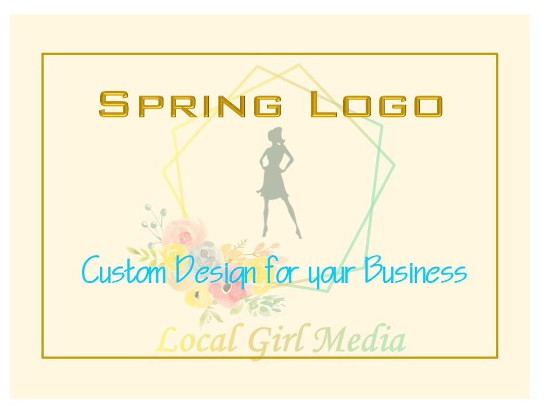 Spring Logo, Seasonal Logo, Custom Design, Custom Logo, Business Logo ...