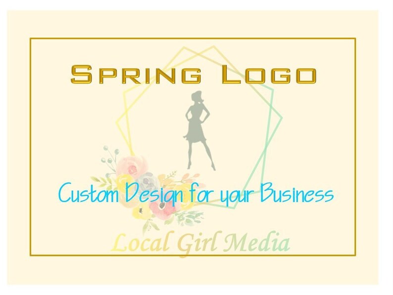 Spring Logo, Seasonal Logo, Custom Design, Custom Logo, Business Logo ...
