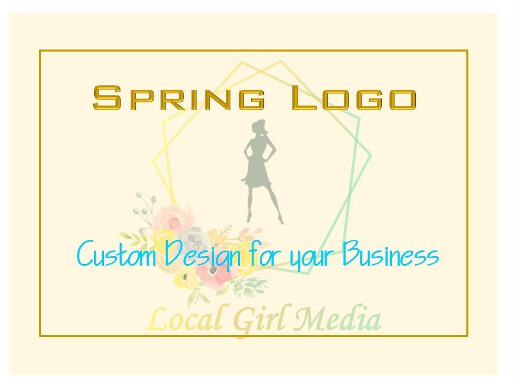 Spring Logo, Seasonal Logo, Custom Design, Custom Logo, Business Logo ...