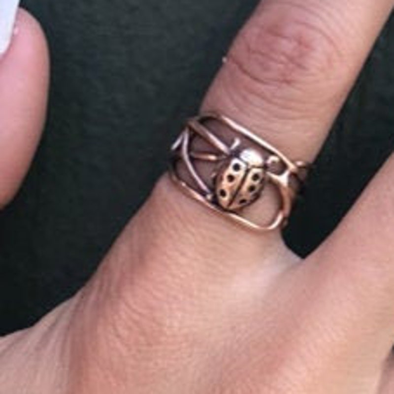 Ladybug Ring - Etsy