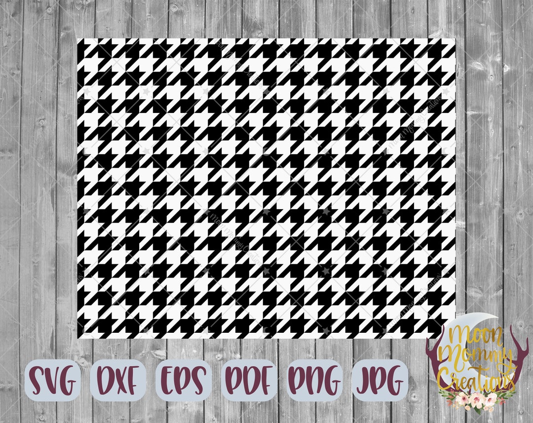 Houndstooth Seamless Repeatable Pattern Cut File Design INSTANT ...