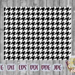 Houndstooth Seamless Repeatable Pattern Cut File Design INSTANT ...