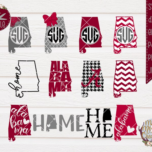 Alabama Monogram - Etsy