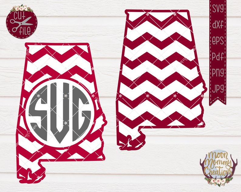 Alabama State Silhouette Home Bundle INSTANT DOWNLOAD Monogram | Etsy