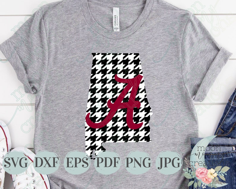 Alabama a Houndstooth Pattern Tide Alabama State - Etsy