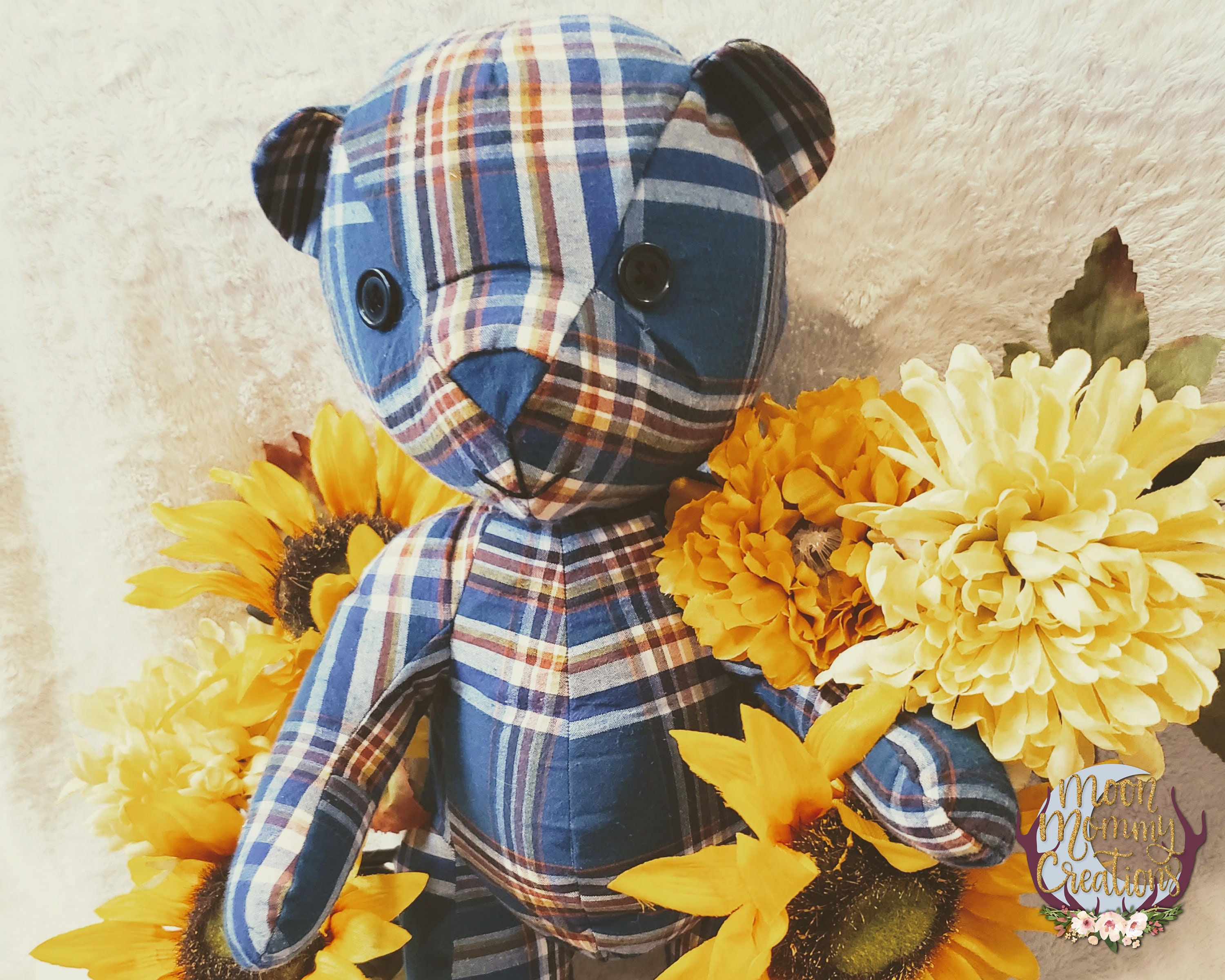 Teddy Bear Handmade From a Loved One's Clothing - Etsy