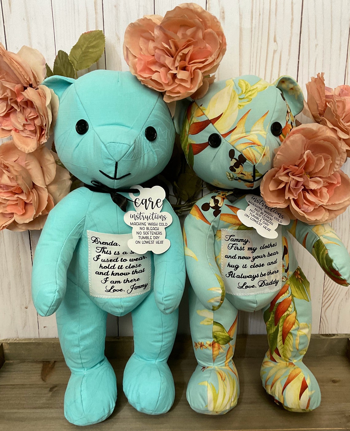 Teddy Bear Handmade From a Loved One's Clothing - Etsy