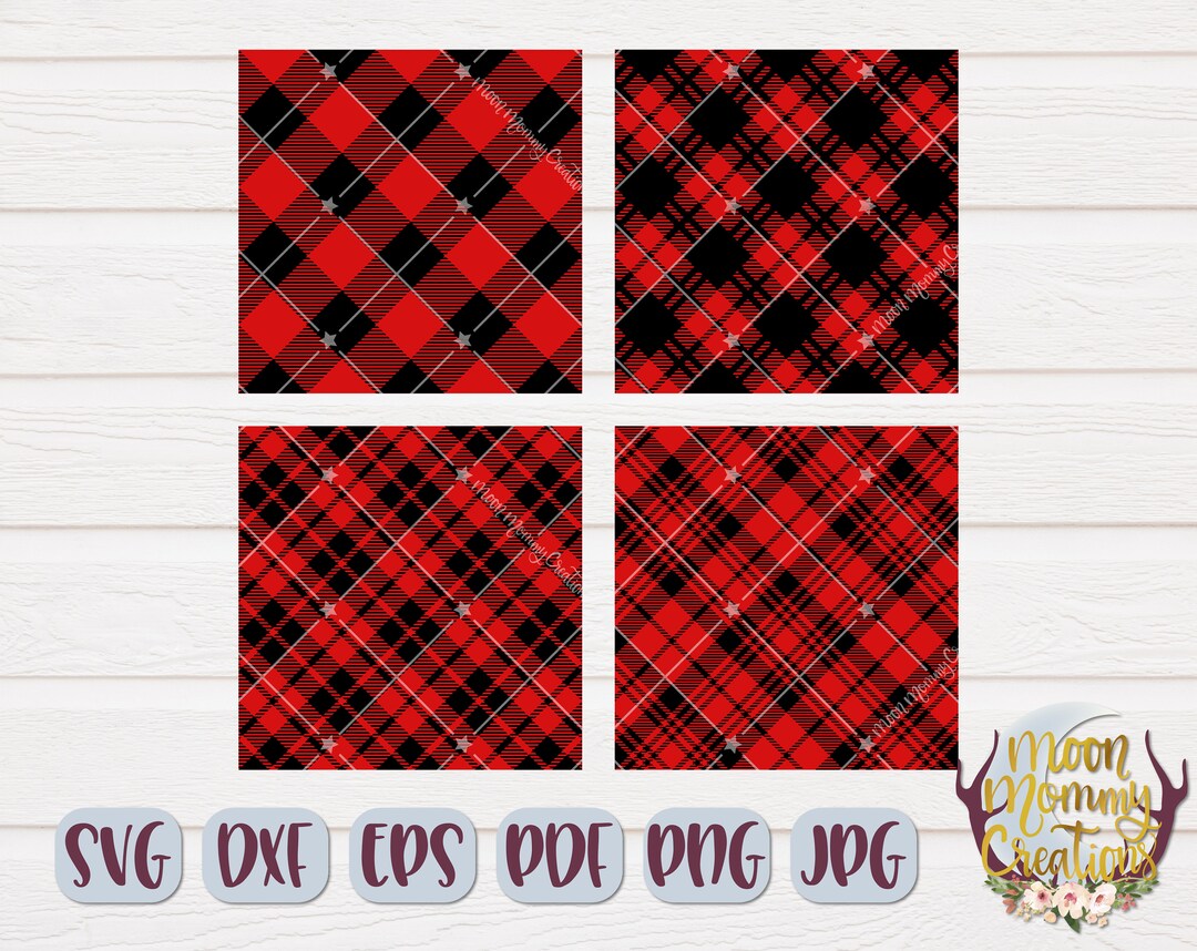 Seamless & Repeatable Plaid Patterns Bundle With Bonus Plaid Woodland ...