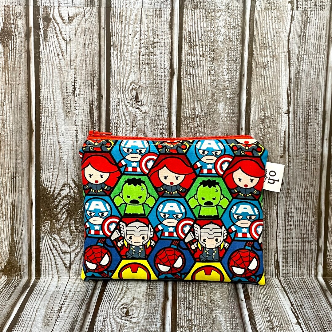 Chibi Avengers Superhero Zipper Pouch - Etsy