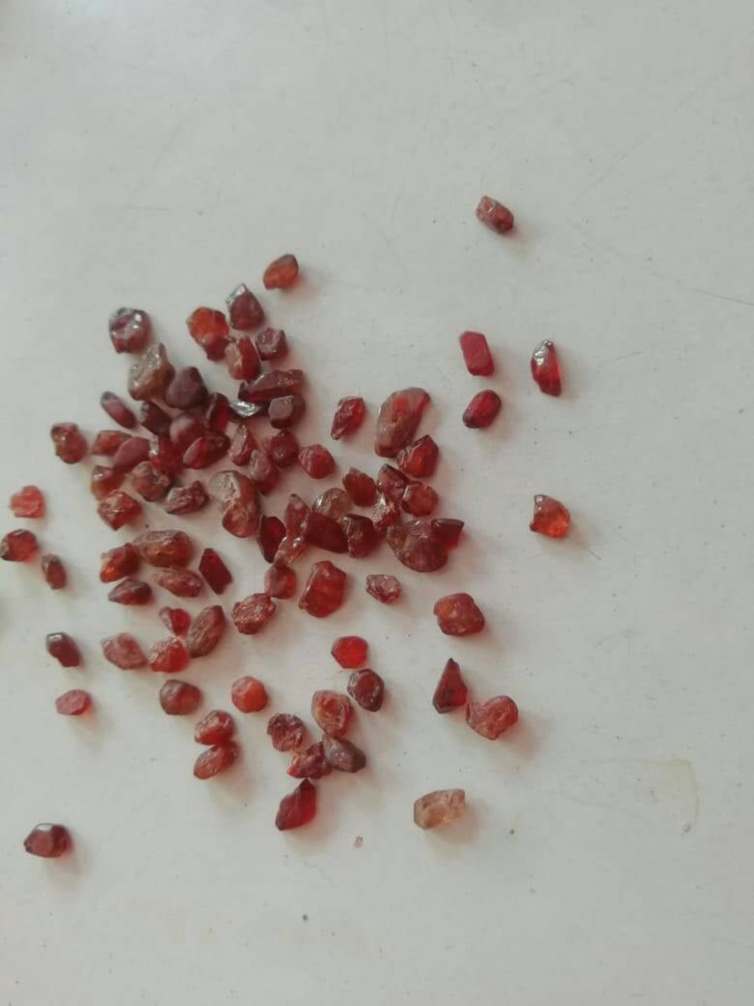 Natural Jacinth Zircon Rough Stones From Tanzania Natural Free Size ...