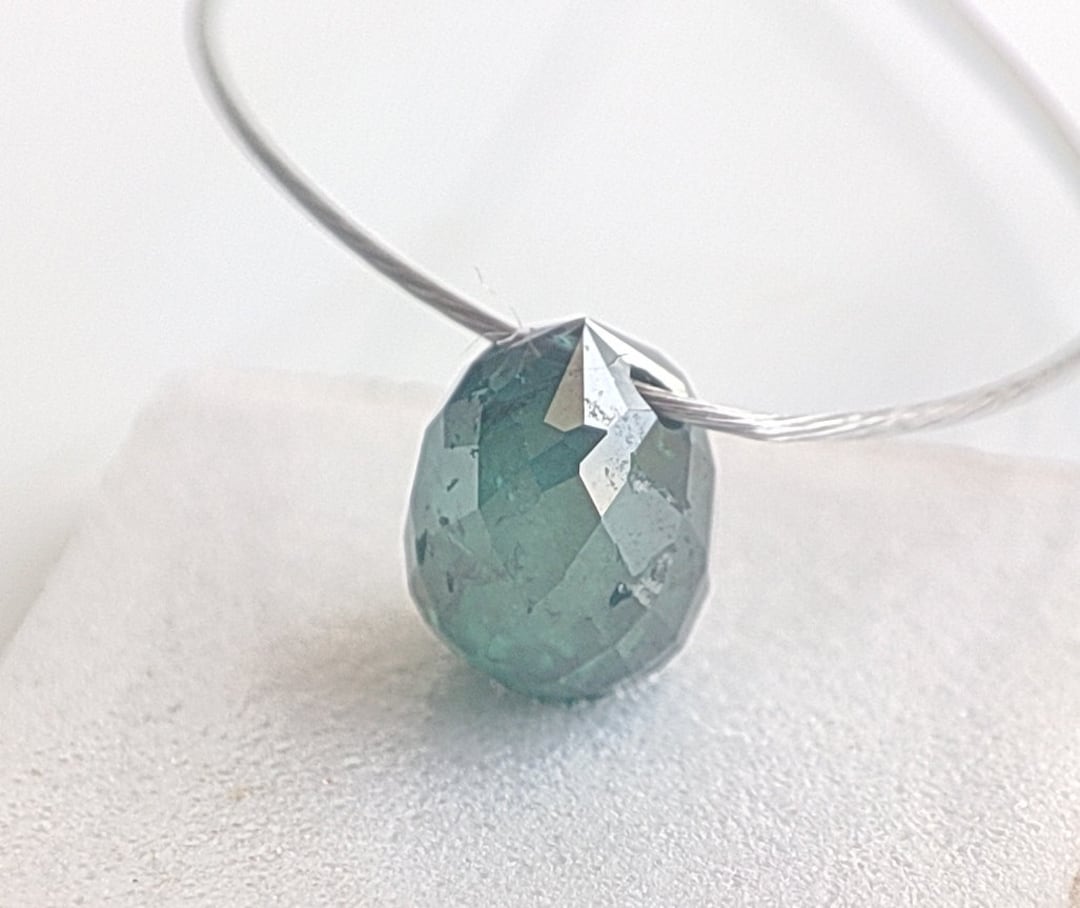 0.40 Carats Blue Diamond Faceted Teardrop, VS1 Quality 3.2X4.2 Mm Loose ...