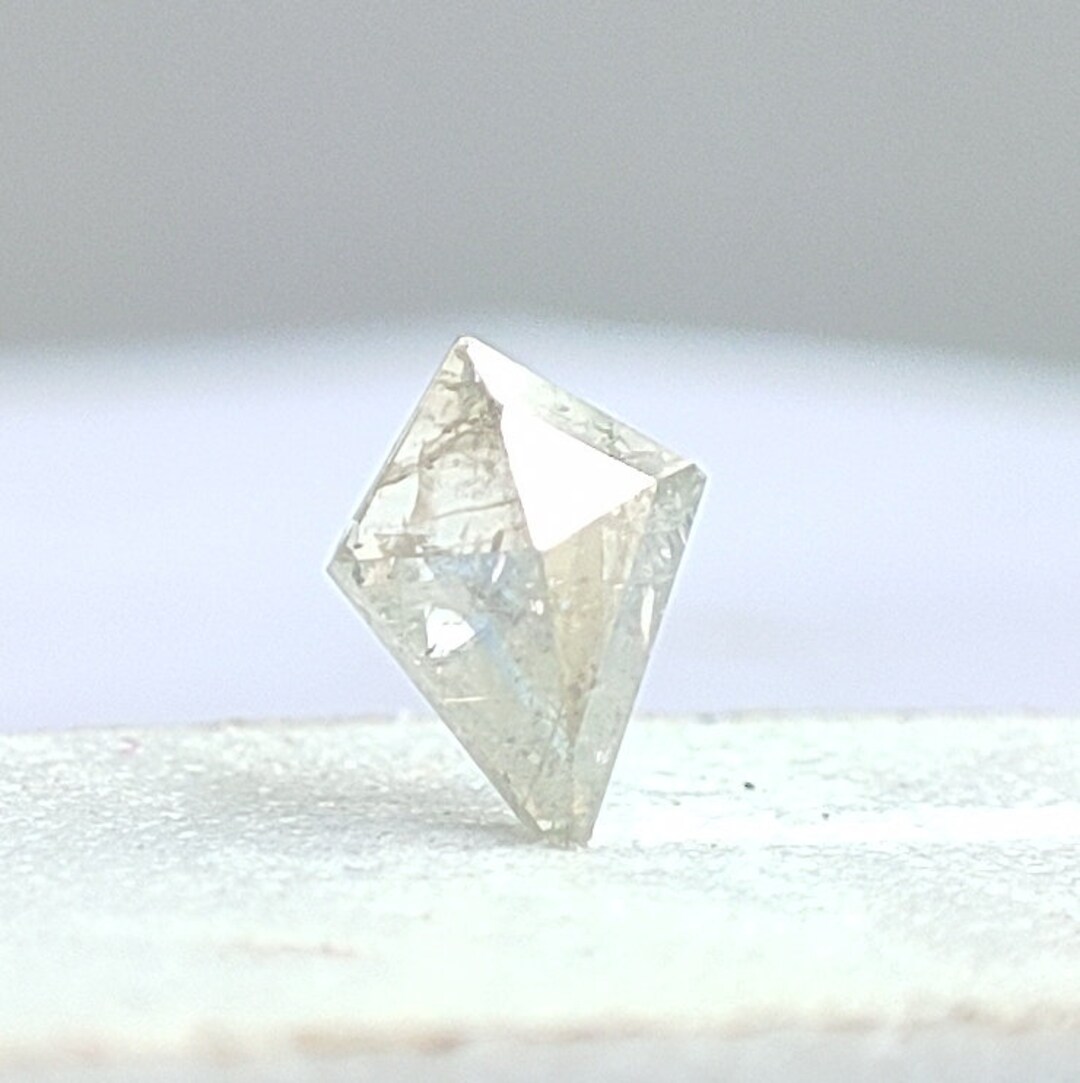 0.18 Carat Salt Pepper Diamond Rose Cut Kite Shape,natural Diamond Rose ...