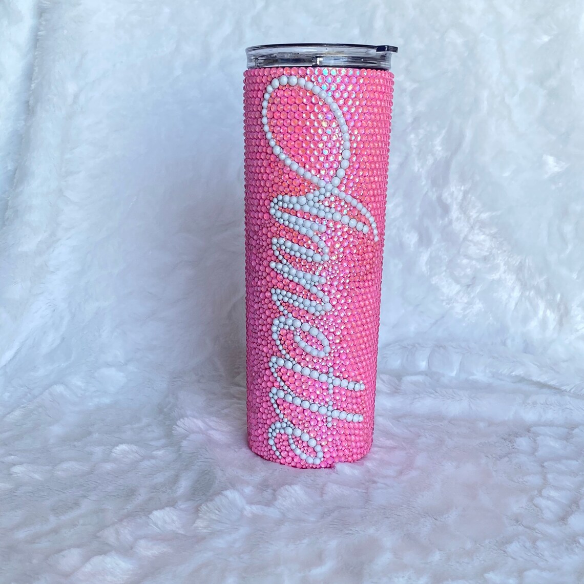 Rosa Bling Tumbler Rhinestone Tumbler Bling Cup Personalizzato - Etsy ...