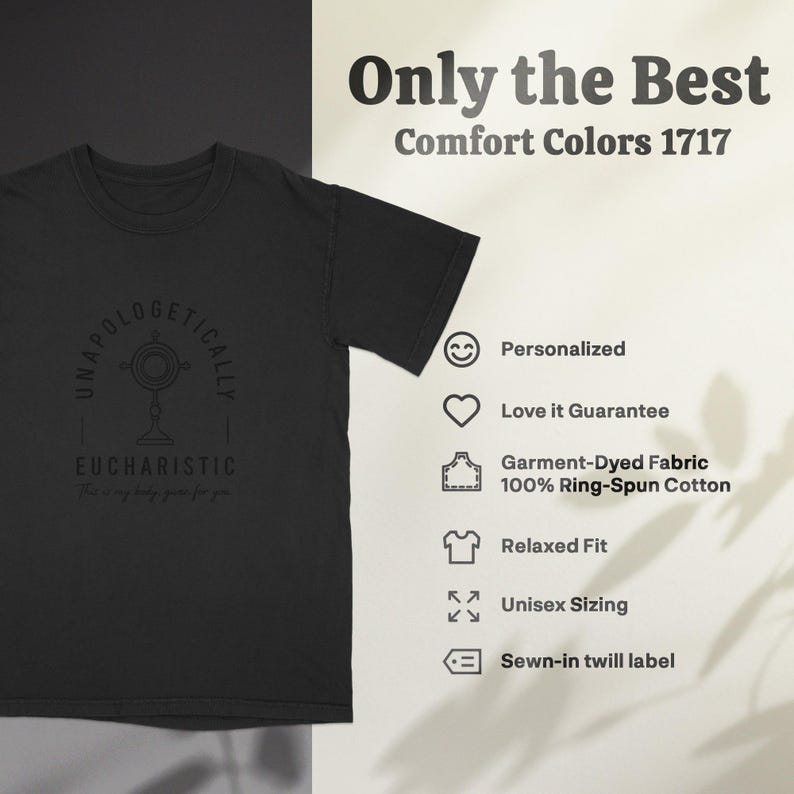 Unapologetically Eucharistic Catholic T-shirt, Christian Faith Shirt ...