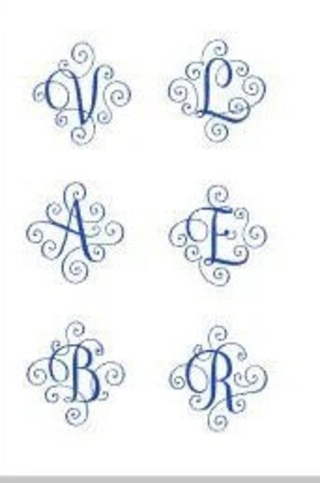 Letter Decal Monogram Letter Decal Personalized Monogram Sticker ...