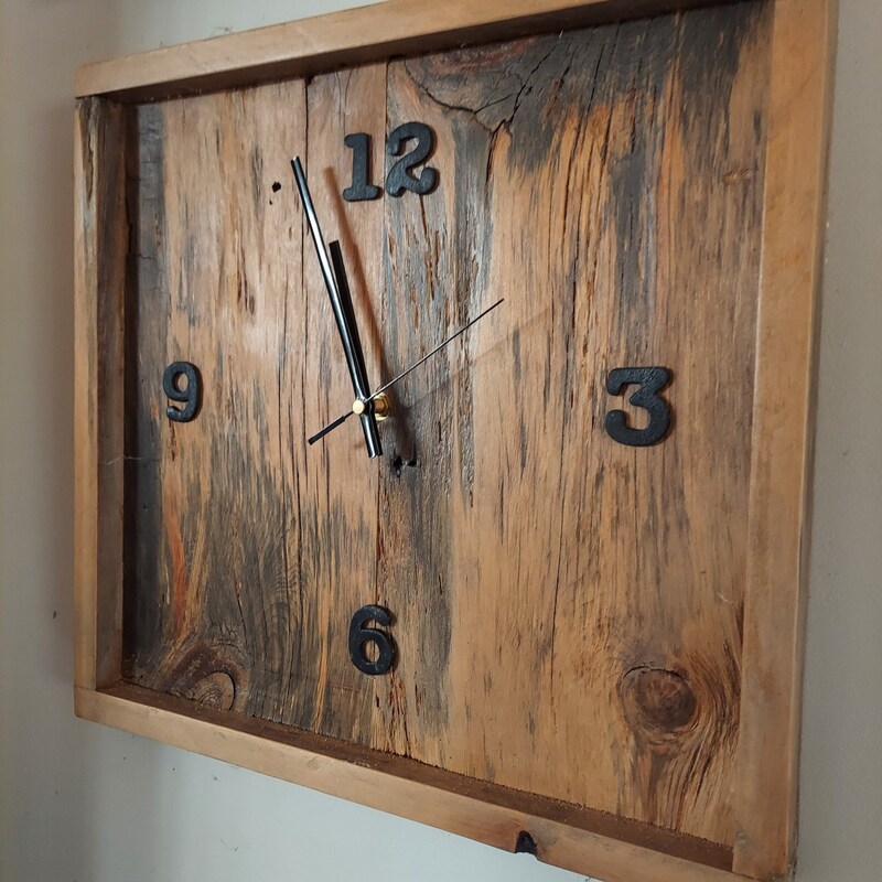 Rustic Wall Clock - Etsy