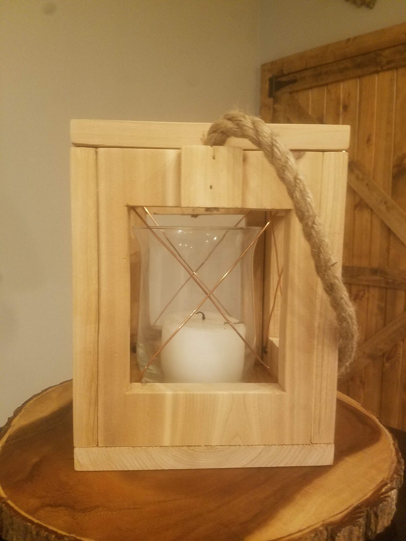Linterna de vela de cedro / Linterna interior / Linterna - Etsy México