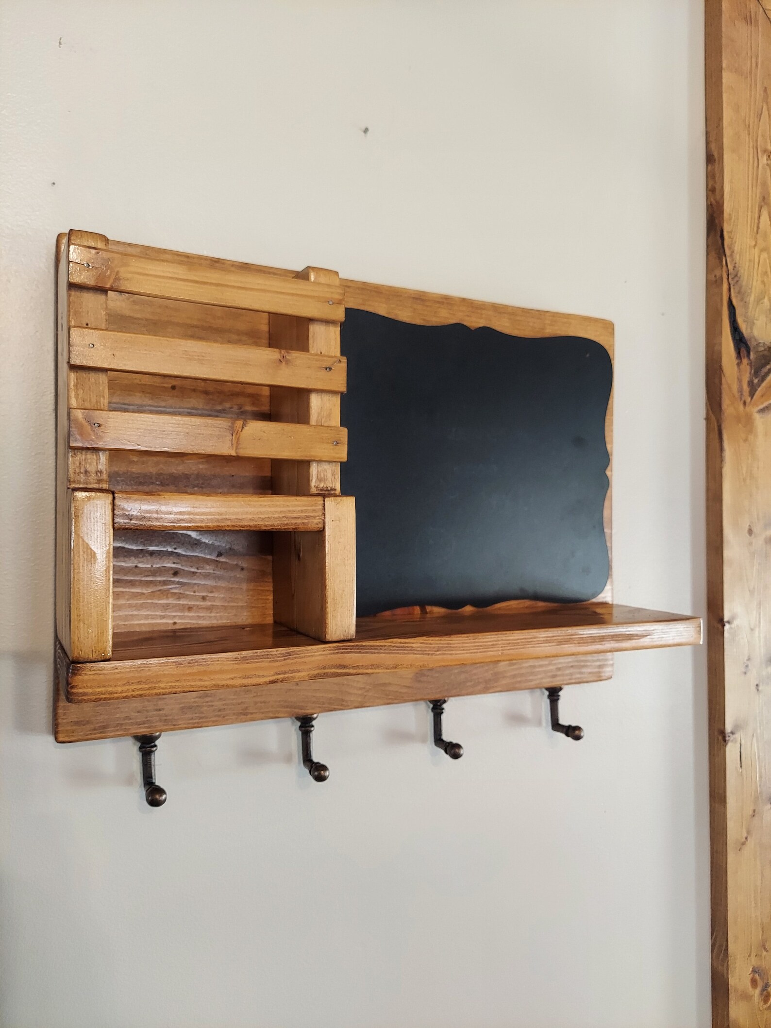 Wall Mounted Mail Organizer L Key Holder L Entryway Organizer L Hallway ...