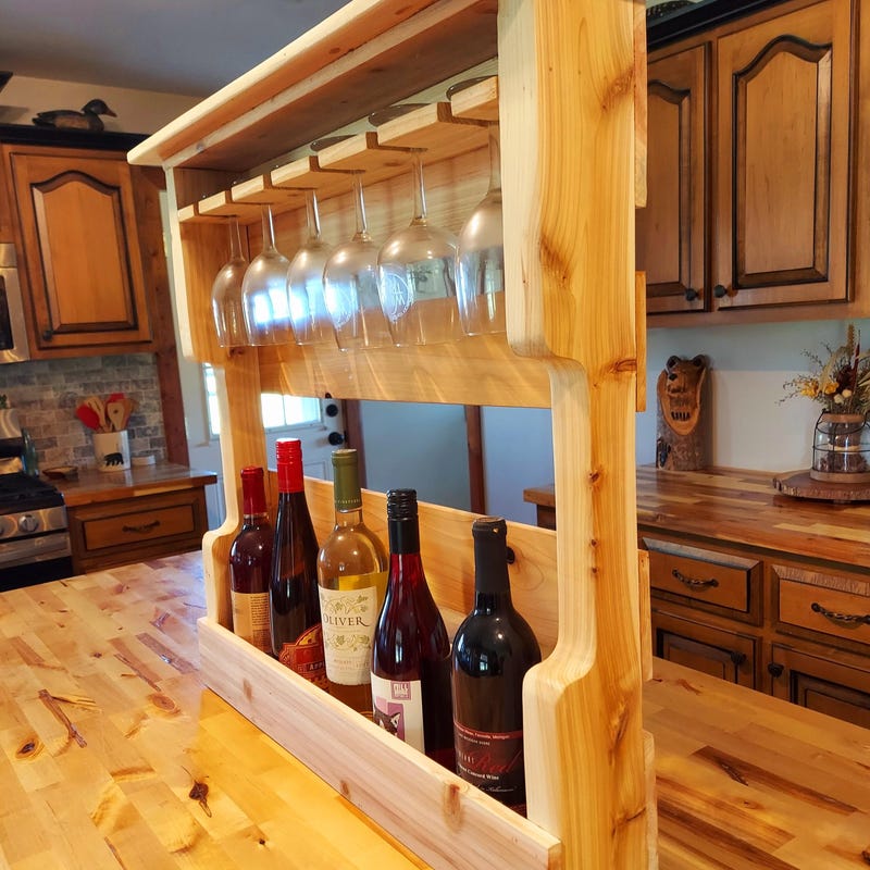 Barn Wood Wine Rack - Etsy