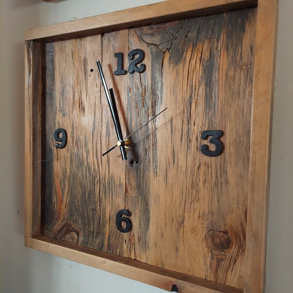 Reclaimed Wood Clock - Etsy