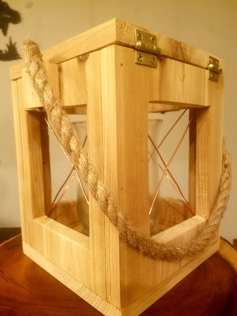 Linterna de vela de cedro / Linterna interior / Linterna - Etsy México