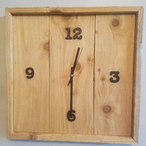 Reclaimed Wood Clock Farmhouse Clock Rustic Wall Clock - Etsy