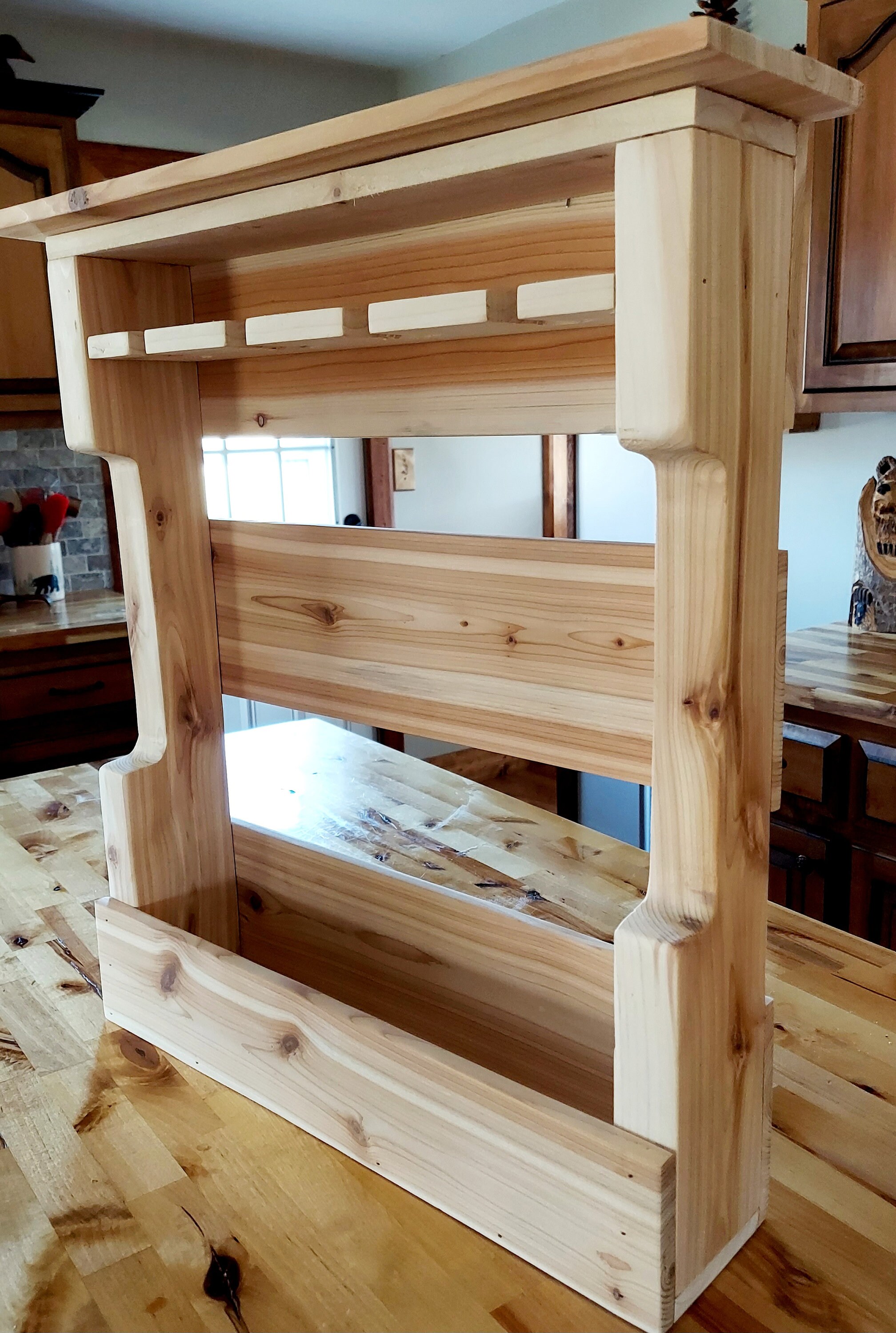 Wine Rack Cedar Rustic Wine Rack Cedar Wood Wedding Gift - Etsy