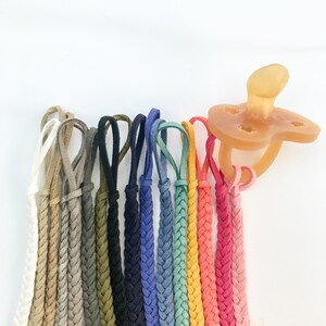 LUCCA CLIP Vegan Cord Dummy string Dummy clip Dummy chain | Etsy