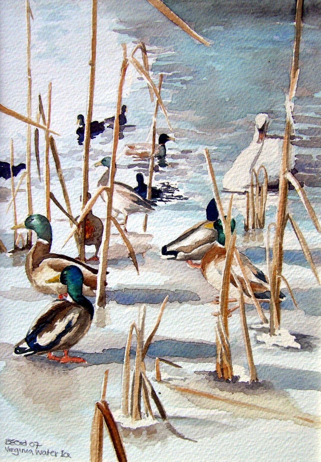 Virginia Water Ice Skaters - Etsy