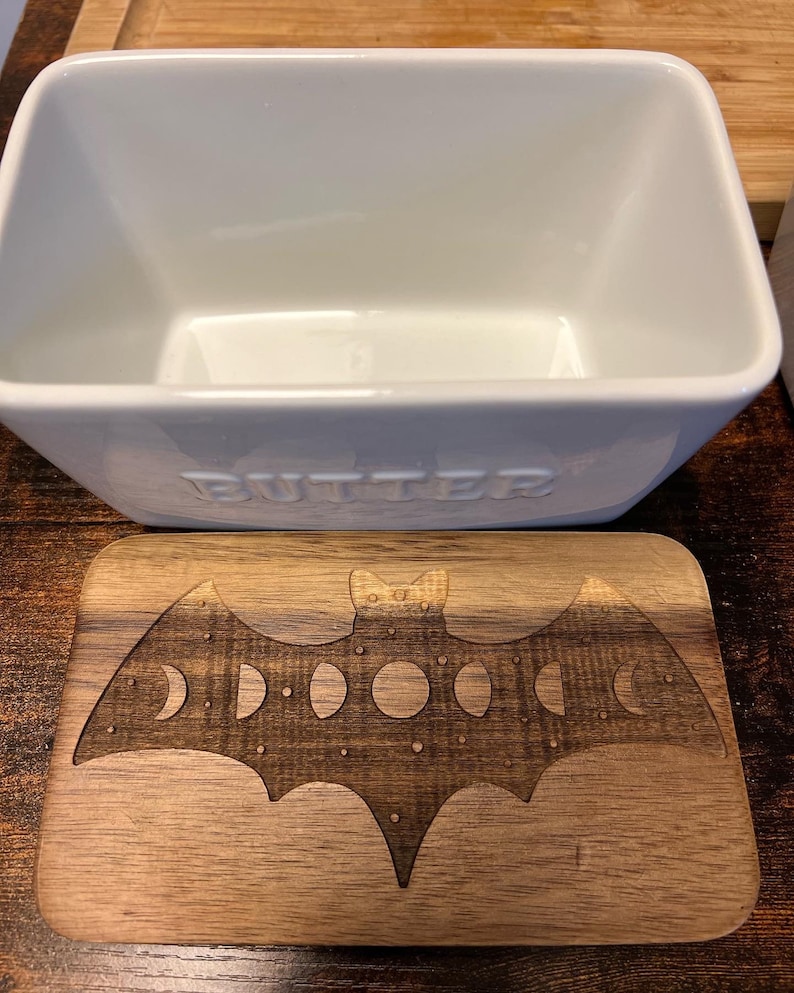 Bat Kitchen Butter Dish | Etsy