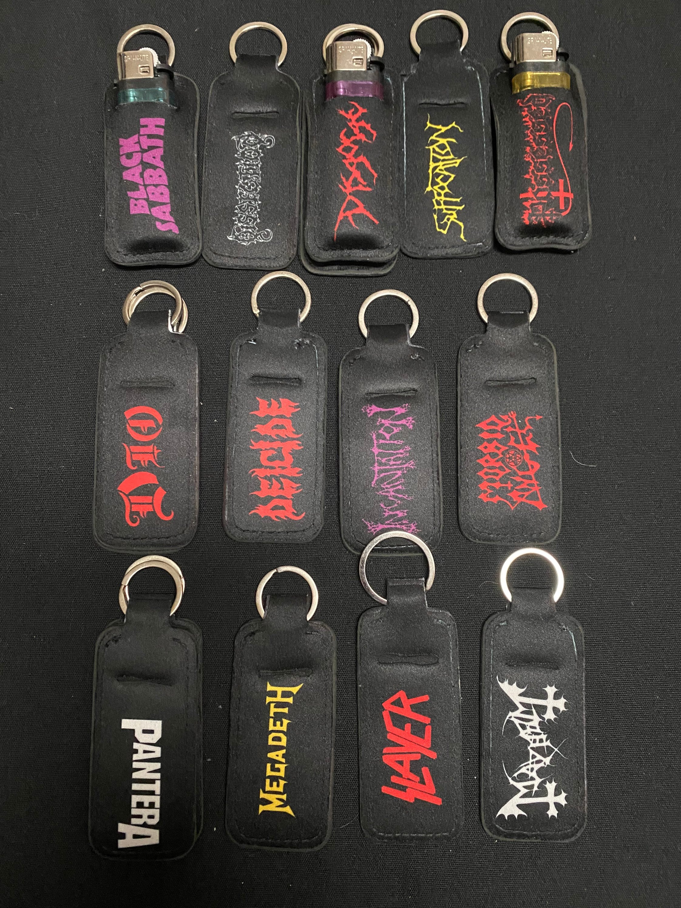 Death and Black Metal Lighter Holder Keychains - Etsy