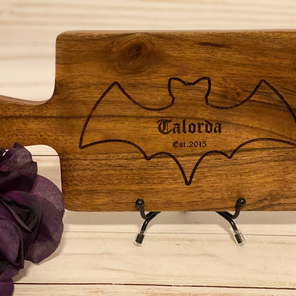 Personalized Goth Cutting Board - Etsy