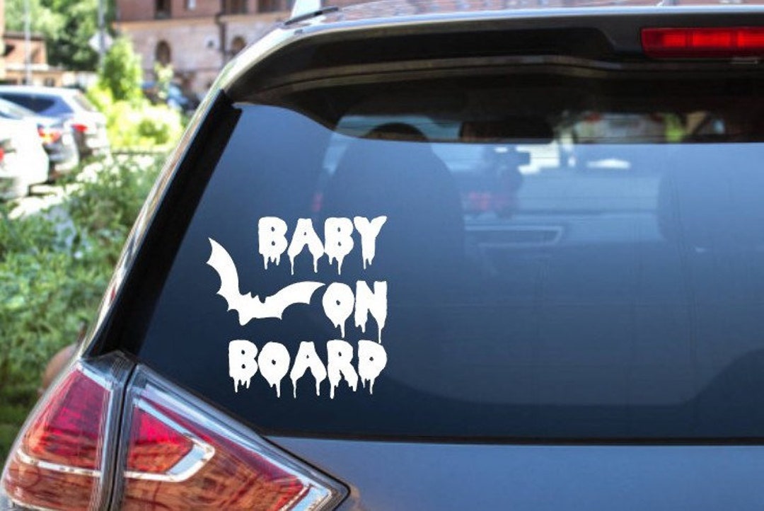 Baby Bat on Board Car Decal - Etsy