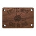 Walnut Wood RECTANGLE Tags 25mmx15mm Wooden Add: Any Text, an Image ...