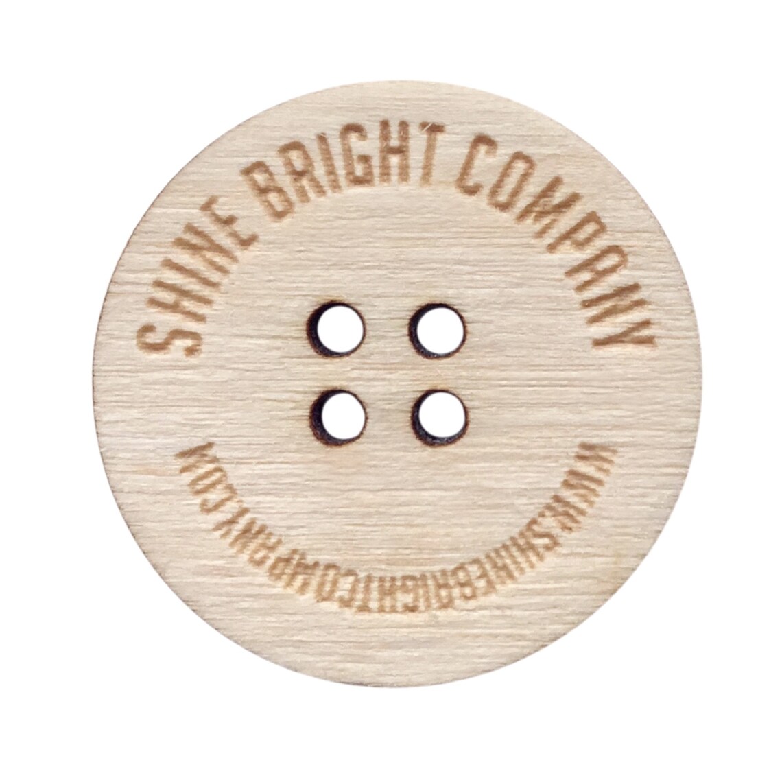 Personalised 20mm Buttons Wooden Custom Birch Wood Buttons - Etsy UK