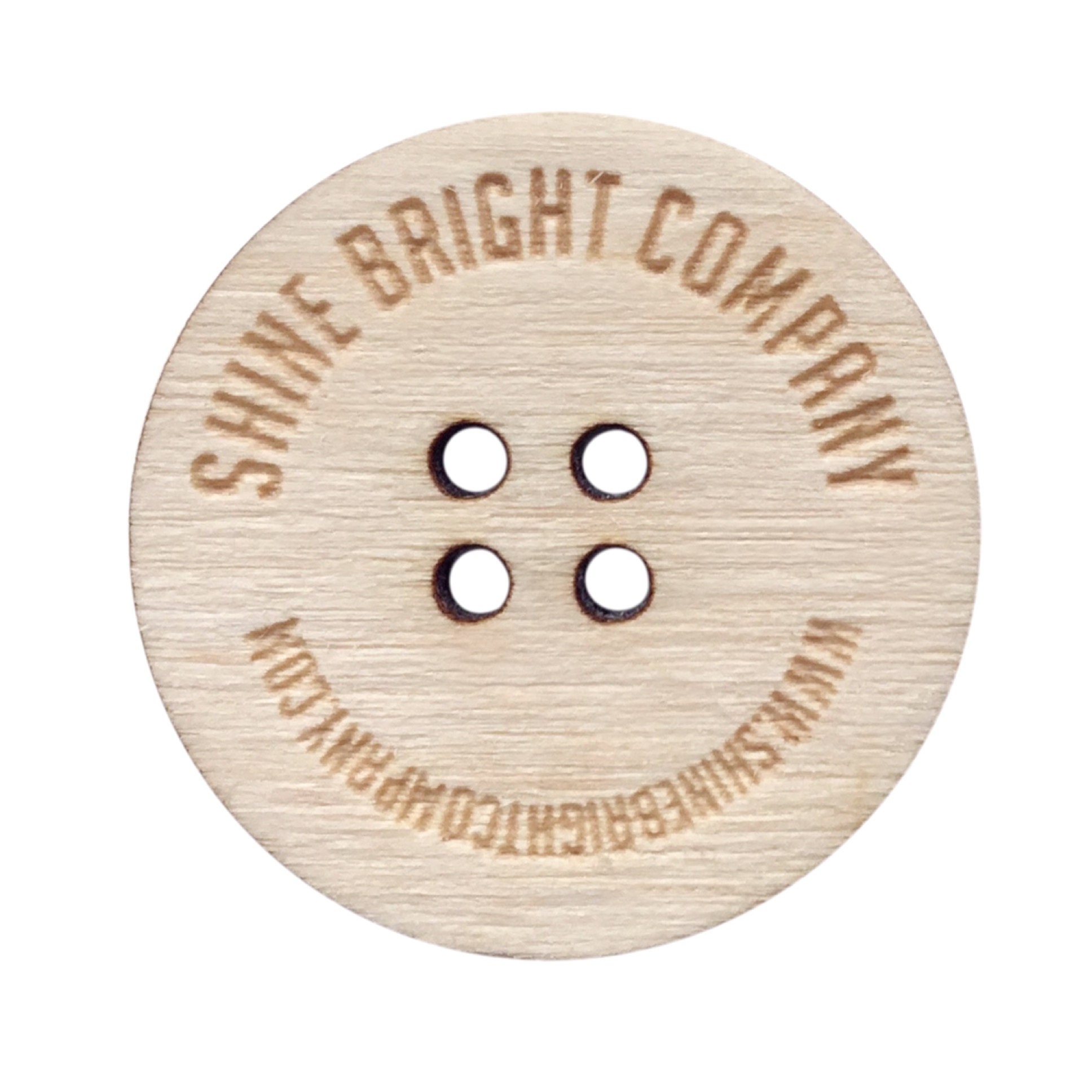 Personalised 20mm Buttons Wooden Custom Birch Wood Buttons - Etsy UK