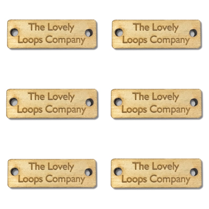 Custom Narrow RECTANGLE BAR 28x8mm Tags Birch Wooden Handmade - Etsy UK