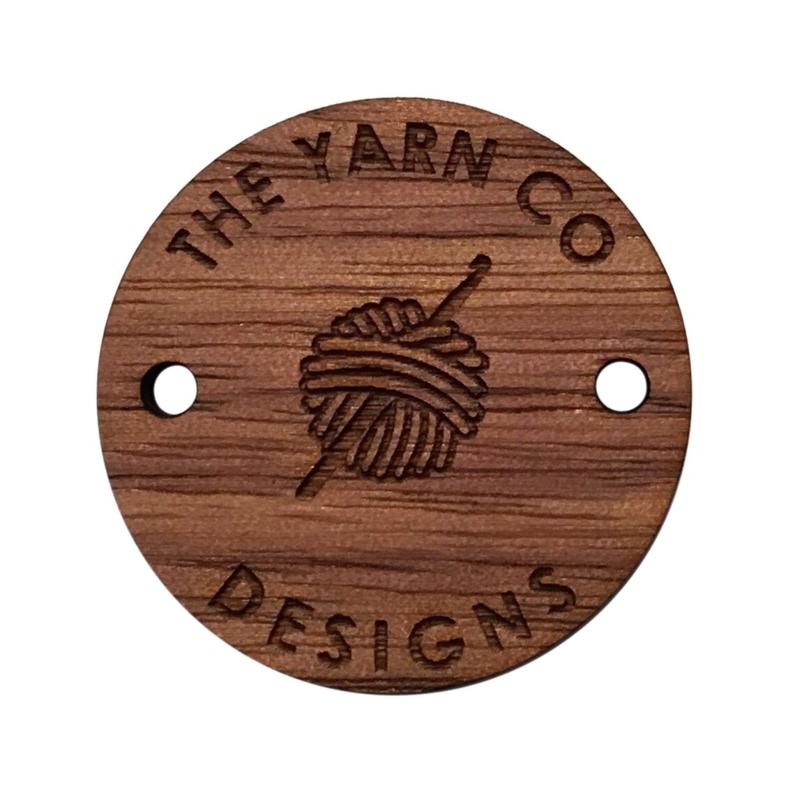 Personalised Walnut Wood CIRCLE Tags 30mm Wooden Handmade - Etsy UK