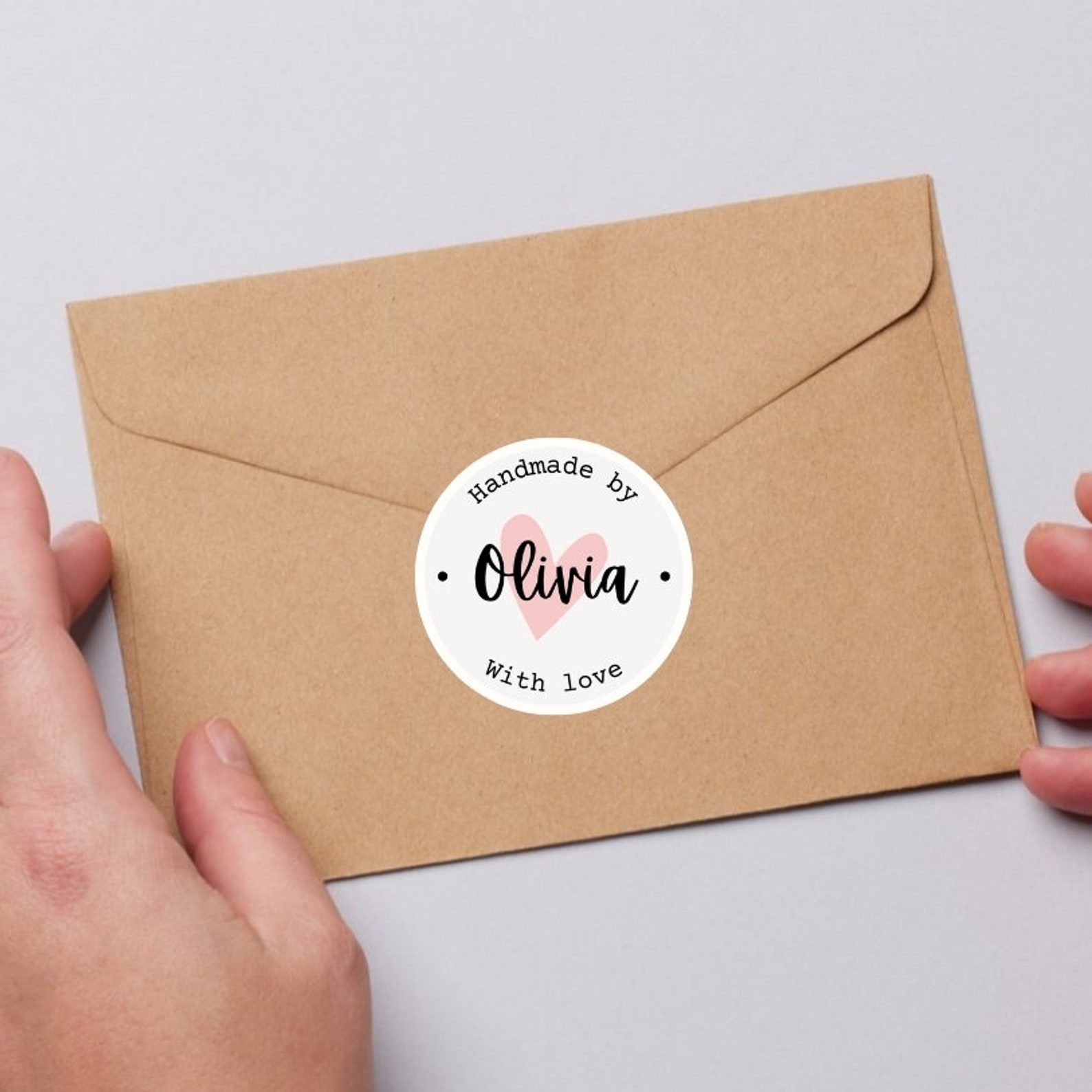 Customised Handmade Sticker Labels, Packaging Tags, Made With Love ...