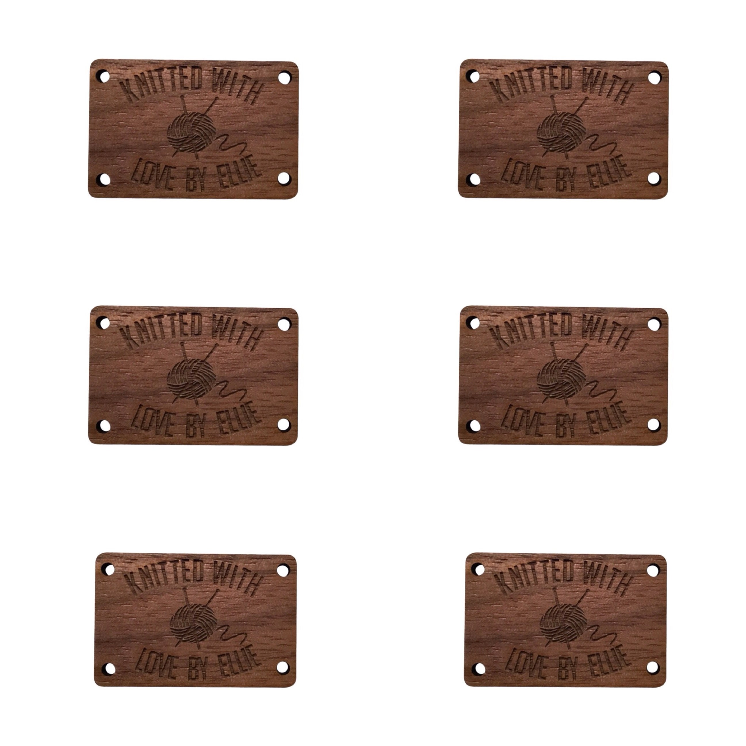 Walnut Wood RECTANGLE Tags 25mmx15mm Wooden Add: Any Text an - Etsy UK