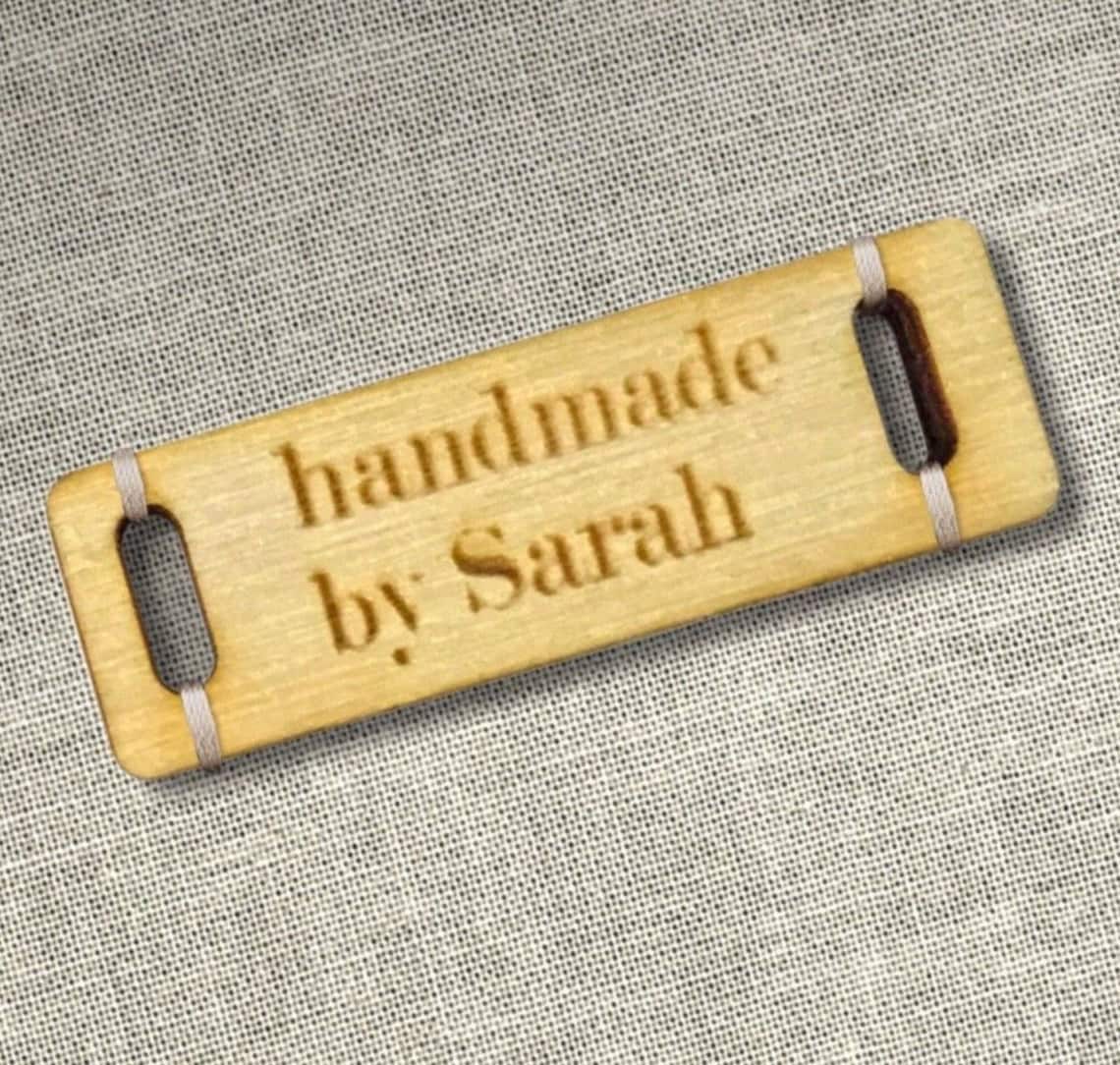 Custom Slim Rectangle Bar Tags 28x8mm Birch Wooden Handmade - Etsy UK