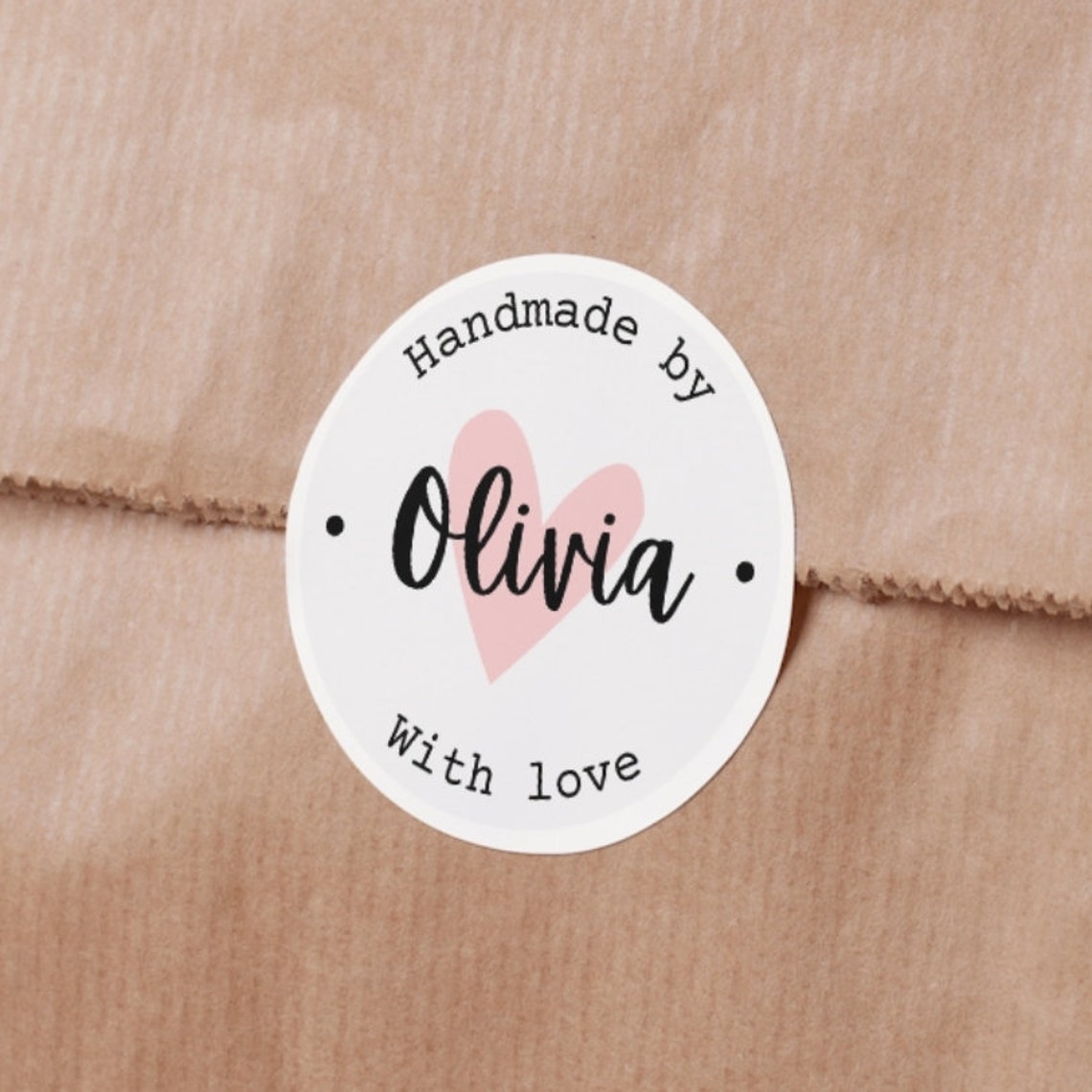 Customised Handmade Sticker Labels, Packaging Tags, Made With Love ...